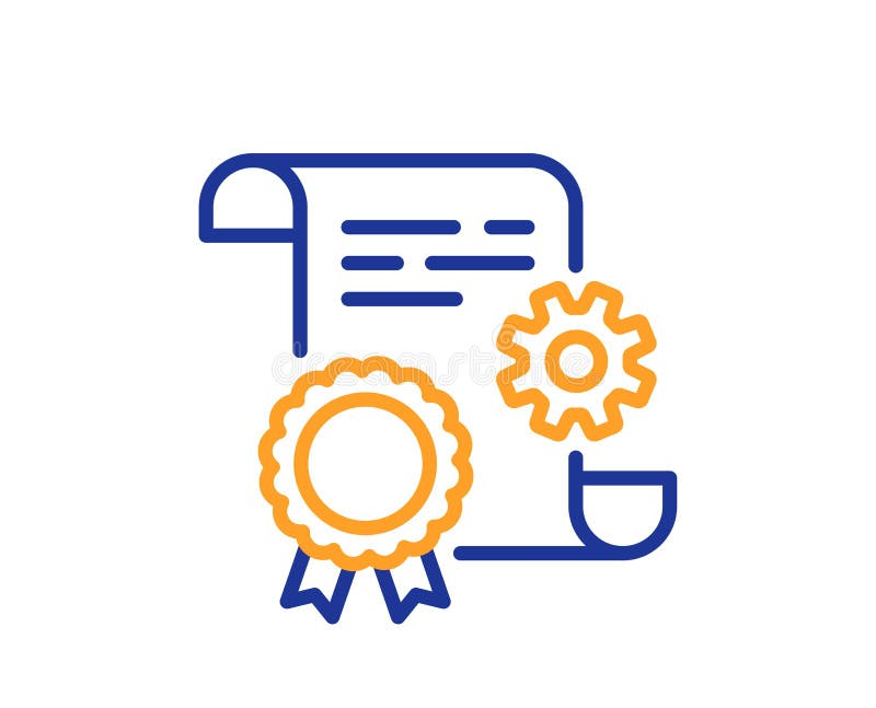 Engineering Doc Line Icon. Technical Documentation Sign. Vector Stock ...