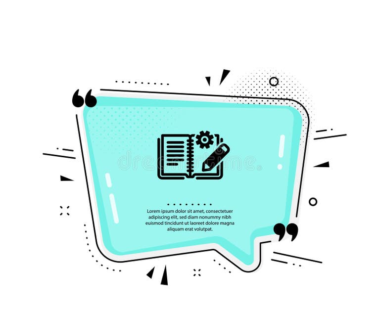 Engineering Documentation Icon. Technical Instruction Sign. Vector ...