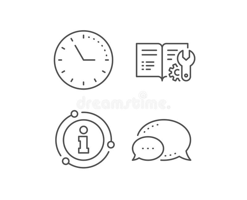 Engineering Documentation Line Icon. Technical Instruction Sign. Vector ...