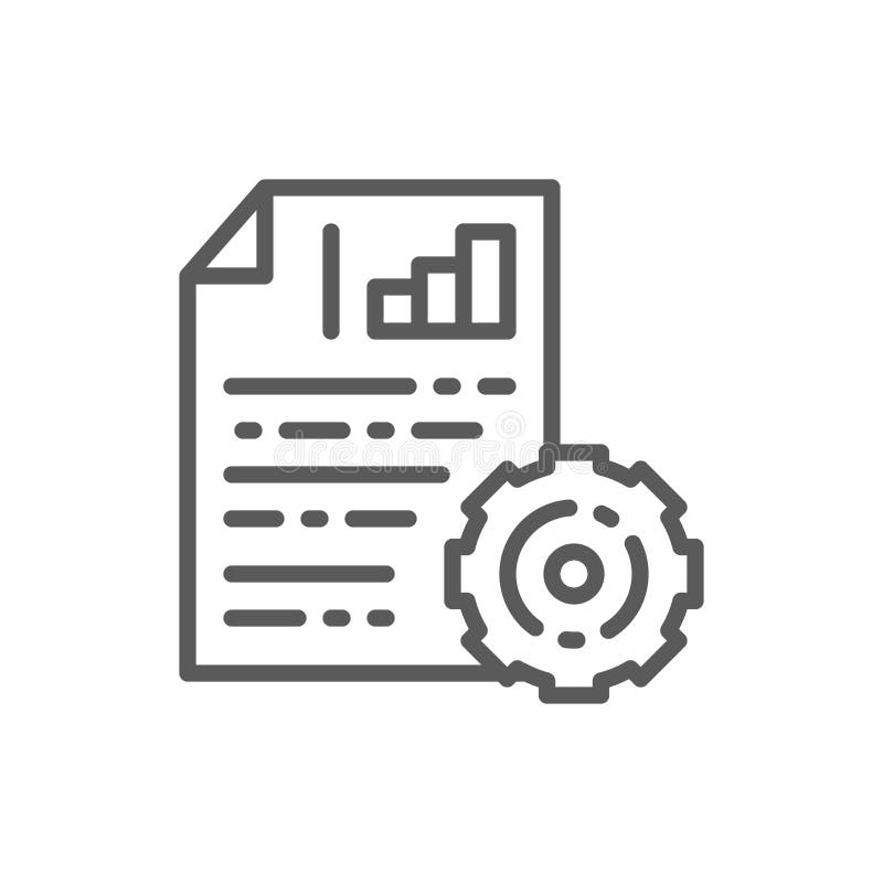 Engineering Documents with Diagram and Gear Wheel, Project Plan Line ...