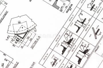 Engineering drawing. stock photo. Image of plan, mechanical - 21420470