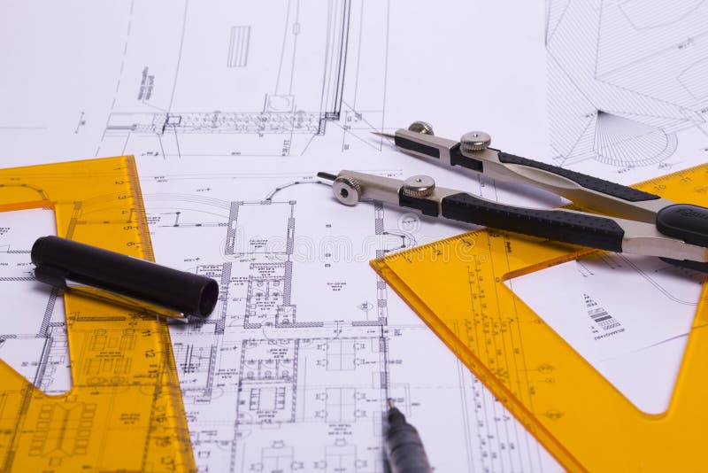 The engineering drawing stock image. Image of motor, mechanism - 21519845