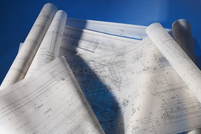 Engineering drawing stock photo. Image of business, designing - 2321026