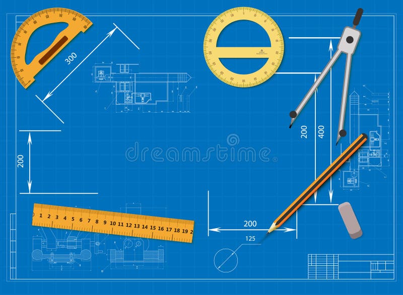 Engineering Drawing Tools Stock Illustrations – 4,864 Engineering ...