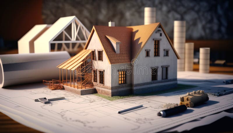 Engineering a Dream Home - from Blueprint To Completion - Ai Generated ...