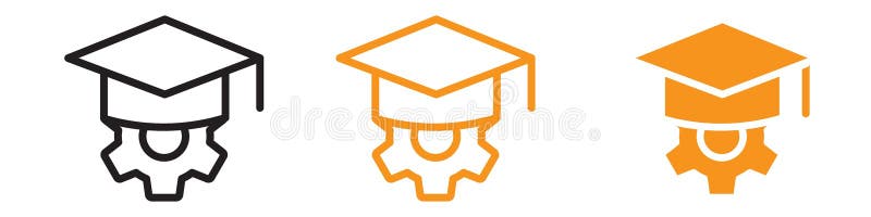 Engineering Education Icon Set STEM Learning Illustrations for Academic ...