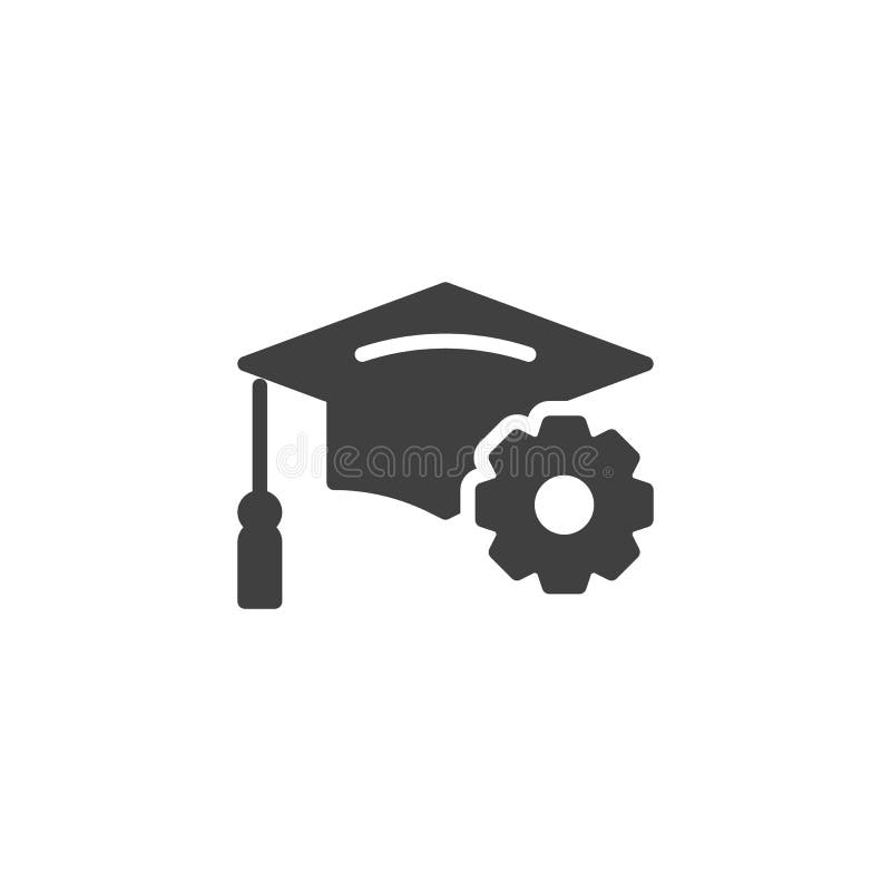 Engineering Education Vector Icon Stock Vector - Illustration of solid ...