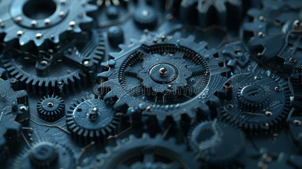 Engineering Excellence, a Banner Showcasing a Complex Array of Gears ...