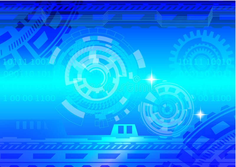 Engineering Gear Technology Vector Illustration Blue Background001 ...