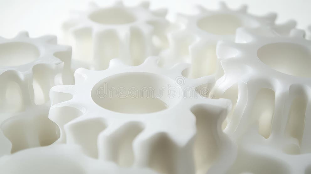 Engineering gears white stock illustration. Illustration of matte ...
