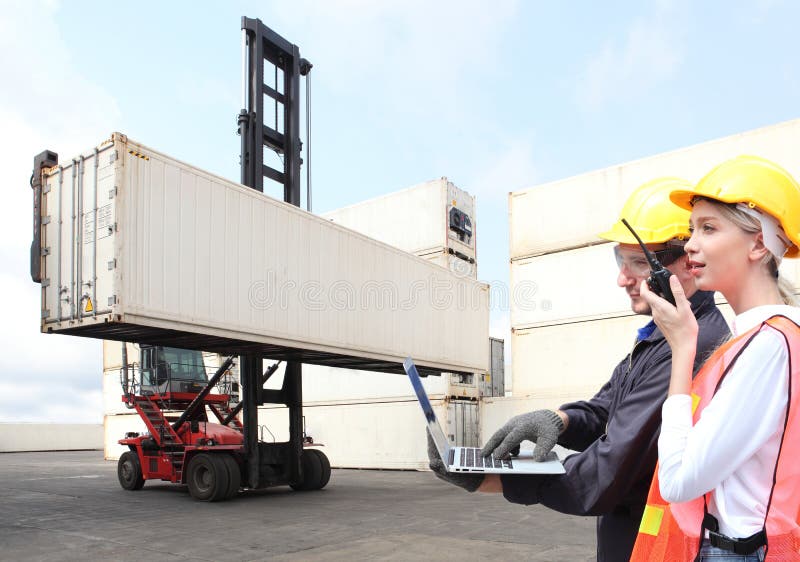 Engineering Group Working and they are Loading Stock Image - Image of ...