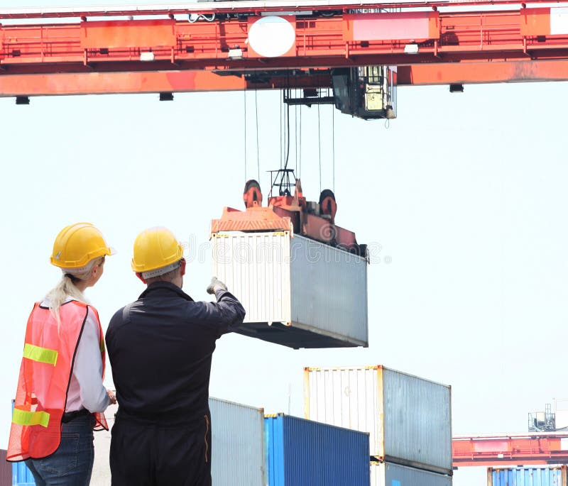 Engineering Group Working and they are Loading Stock Image - Image of ...