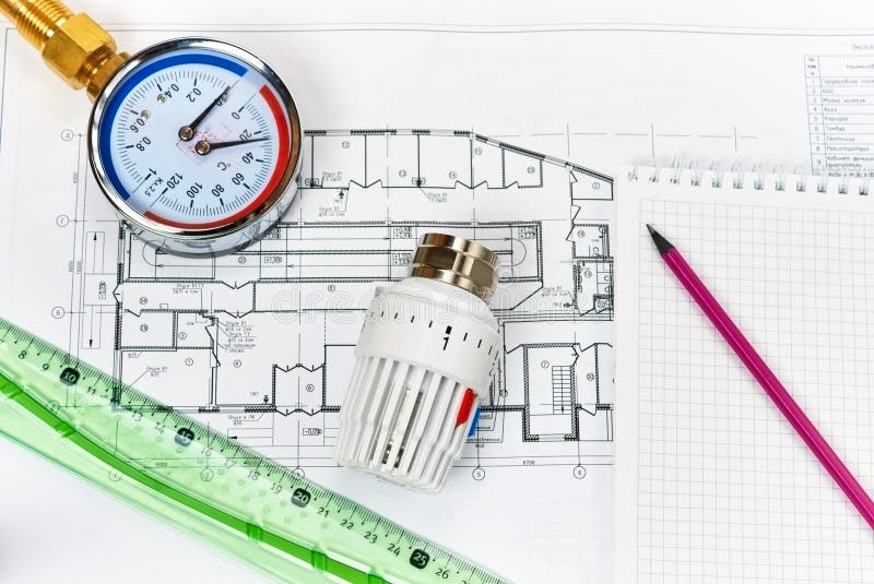Engineering Heating. Concept Heating. Project of Heating for House ...