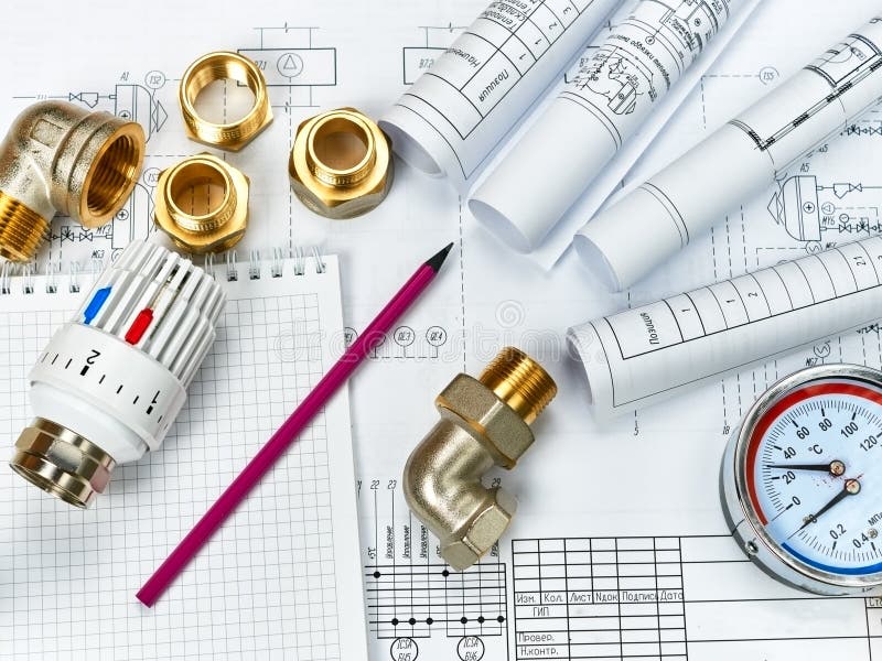 Engineering Heating. Concept Heating. Project of Heating for House ...