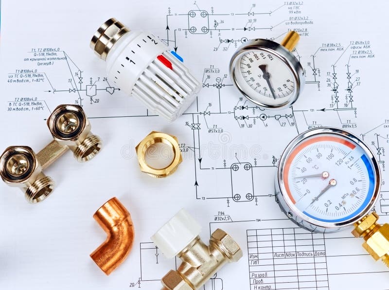 Engineering Heating. Concept Heating. Project of Heating for House ...