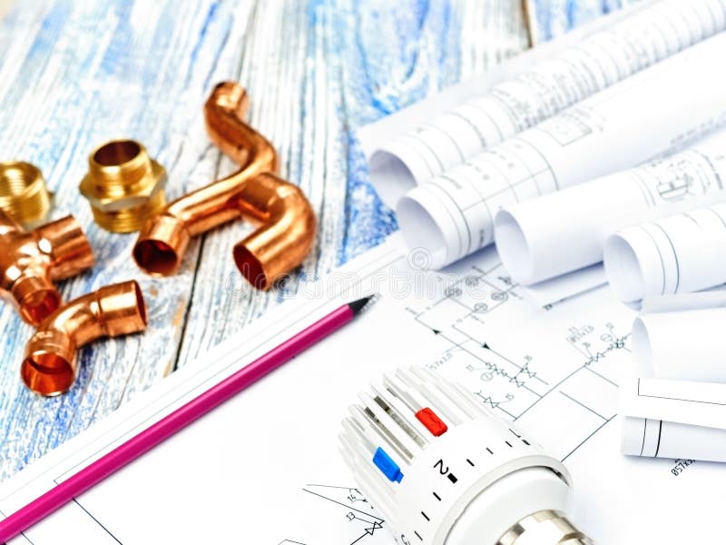 Engineering Heating. Concept Heating. Project of Heating for House ...