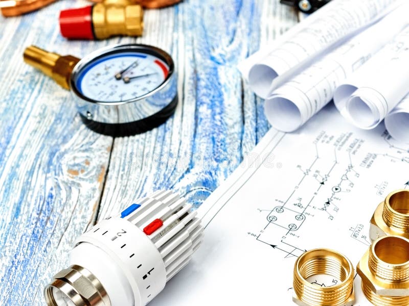 Engineering Heating. Concept Heating. Project of Heating for House ...