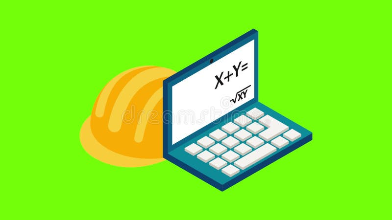 Construction Estimate Icon Animation Stock Footage - Video of isometric ...