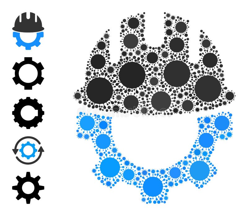 Engineering Icon - Covid Collage and Additional Icons Stock Vector ...