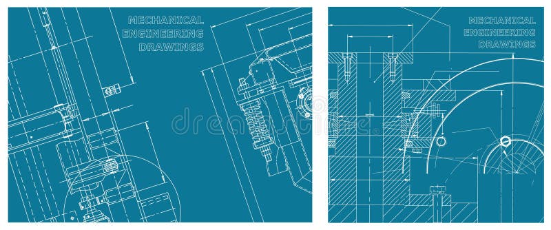 Engineering Illustration Set. Cover, Flyer, Banner, Background Stock ...