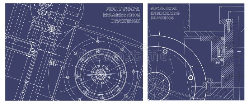 Engineering Illustration Set. Cover, Flyer, Banner, Background Stock ...