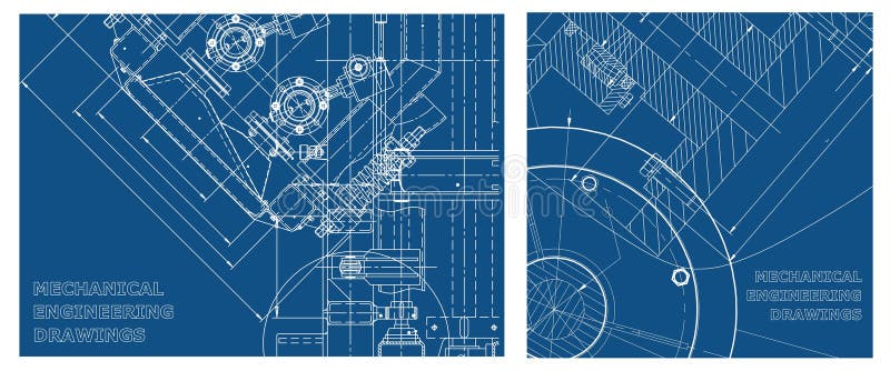 Engineering Illustration Set. Cover, Flyer, Banner, Background Stock ...
