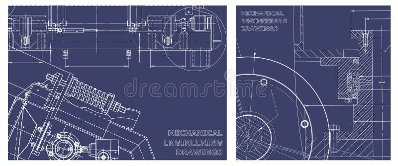 Engineering Illustration Set. Cover, Flyer, Banner, Background Stock ...