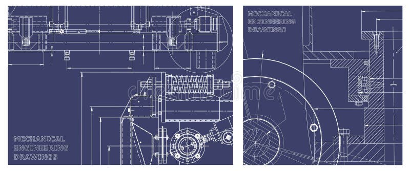 Engineering Illustration Set. Cover, Flyer, Banner, Background Stock ...