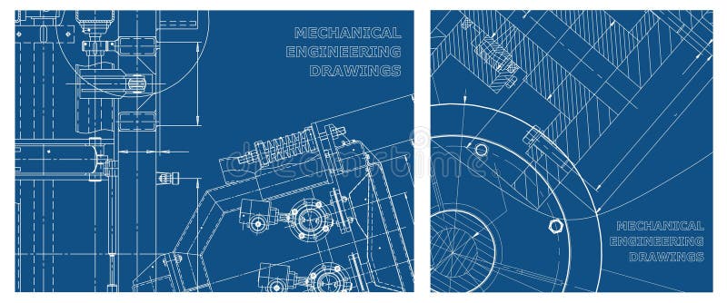 Engineering Illustration Set. Cover, Flyer, Banner, Background Stock ...