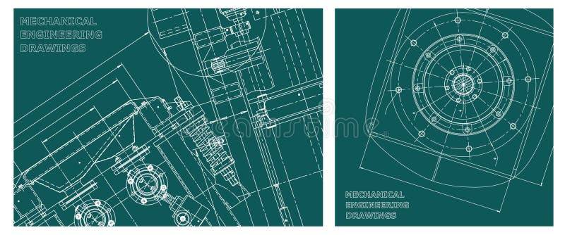 Engineering Illustration Set. Cover, Flyer, Banner, Background Stock ...