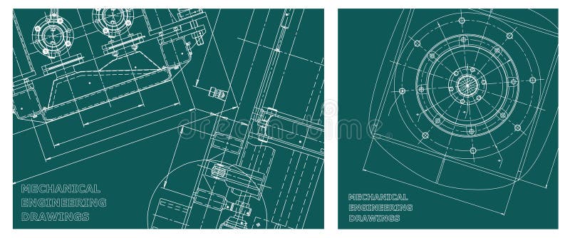 Engineering Illustration Set. Cover, Flyer, Banner, Background Stock ...