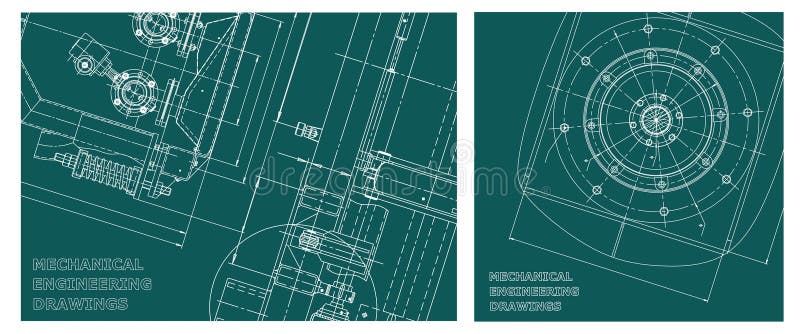 Engineering Illustration Set. Cover, Flyer, Banner, Background Stock ...