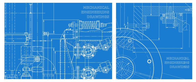 Engineering Illustration Set. Cover, Flyer, Banner, Background Stock ...
