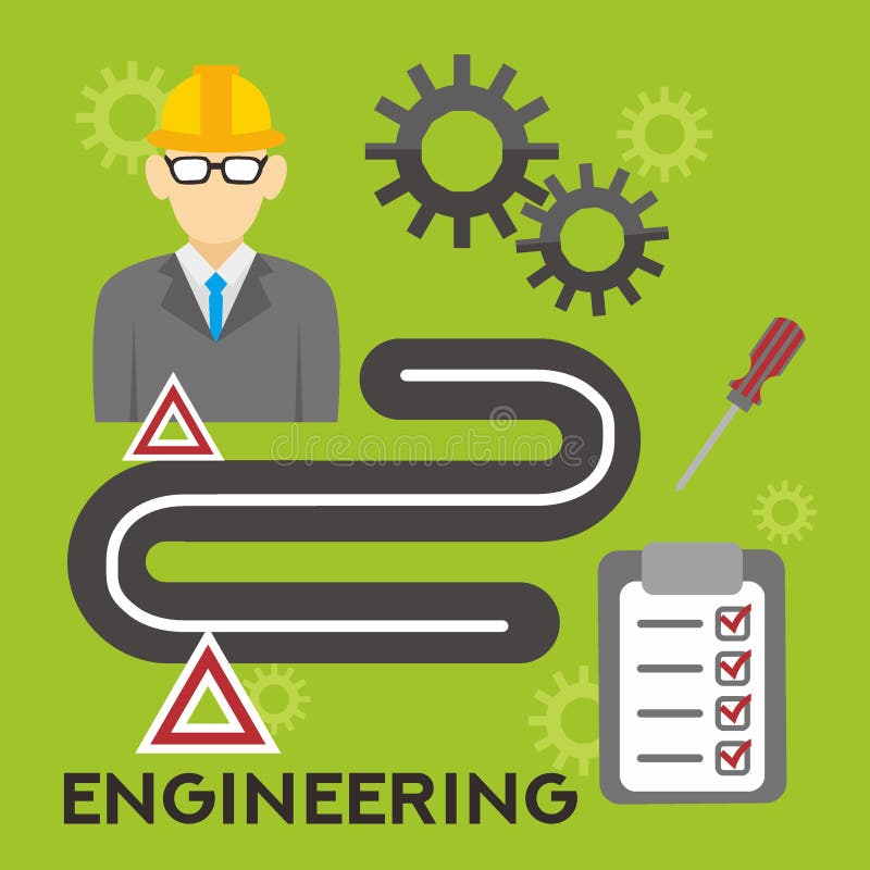 Engineering Illustration Vector Art Logo Template and Illustration ...