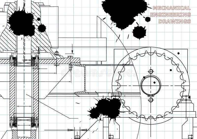 Blueprints. Engineering Backgrounds. Cover. Banner Stock Vector ...