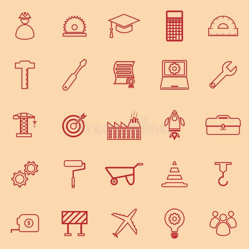 Civil Engineering Icons Collection Stock Illustrations – 152 Civil ...