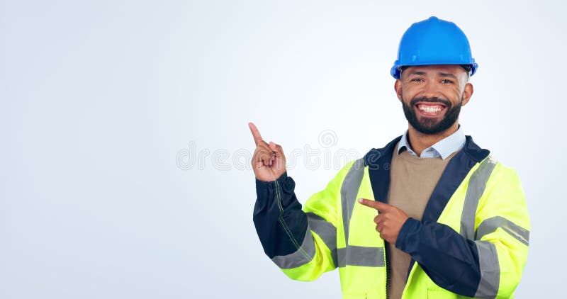 Engineering Man, Face and Presentation Mockup for Construction Deal ...