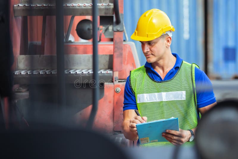 Engineering Man Wearing Uniform Safety Suit and Helmet Technician Pre ...