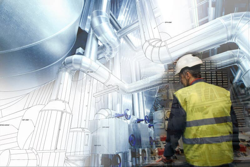 Engineering Man Working on Power Plant As Operator Stock Image - Image ...