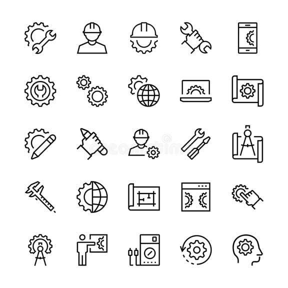 Engineering Symbols Stock Illustrations – 13,717 Engineering Symbols ...