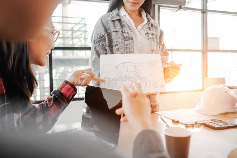 Engineering Meeting Brainstorming and Discussing Project Plan at ...