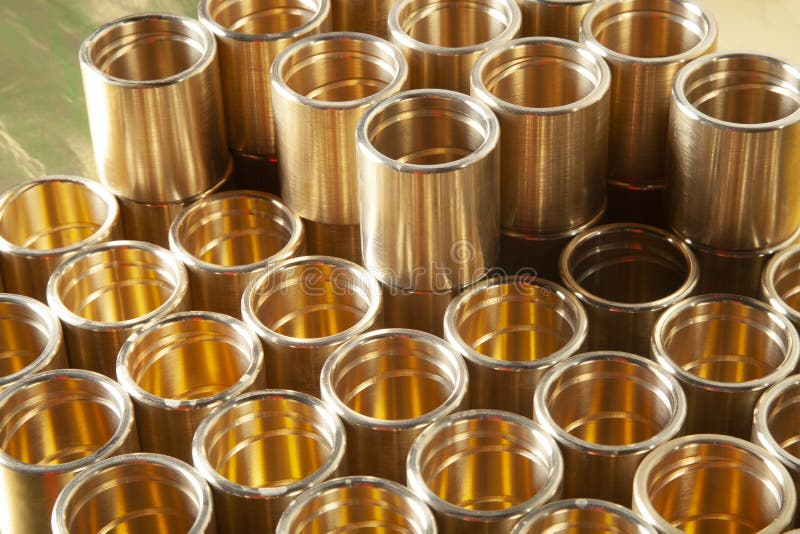 New brass cylinders stock photo. Image of metalwork - 191285206
