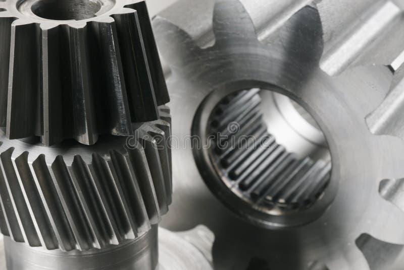 Engineering Parts Still-life in Black/white Stock Photo - Image of cogs ...