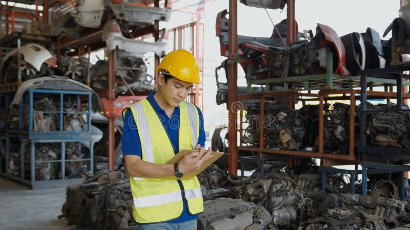 Engineering People are Working in Heavy Industrial Plant Engine Parts ...