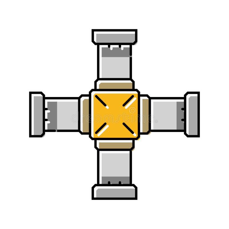 Engineering Pipeline Color Icon Vector Illustration Stock Illustration ...