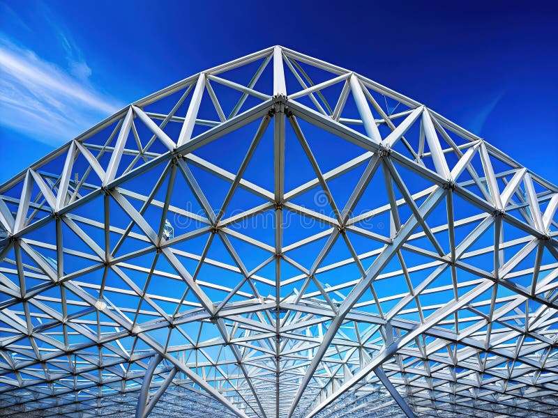 Engineering Precision a Stunning Visual of Steel Structure Geometry in ...