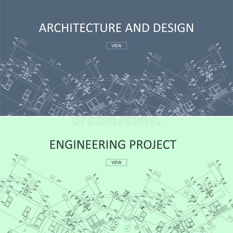 Engineering Project and Architecture Design Web Banners.Technical ...
