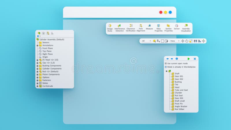 Engineering Project, 3D CAD Software Model of a Gear Wheel. Mechanical ...