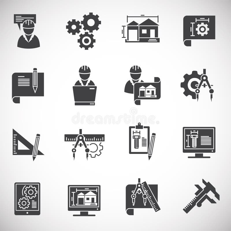 Engineering Icons Black Stock Illustrations – 12,518 Engineering Icons ...