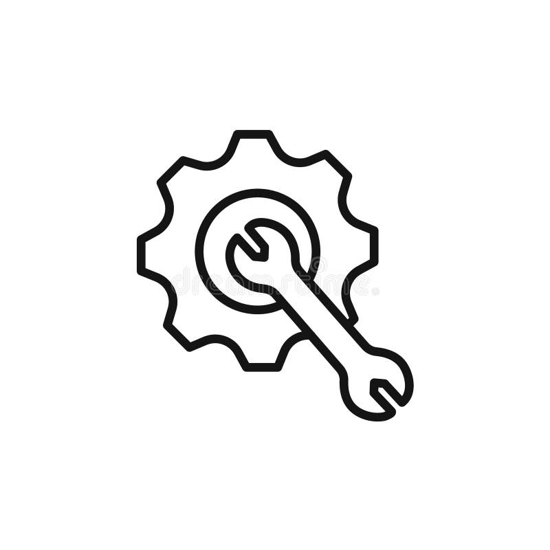 Engineering Service Vector Icons Set Stock Vector - Illustration of ...